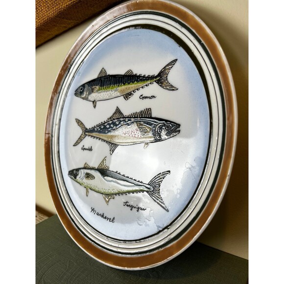 Dining | Vintage Mackerel Fish Plate Nautical Fish Plate Great For A ...